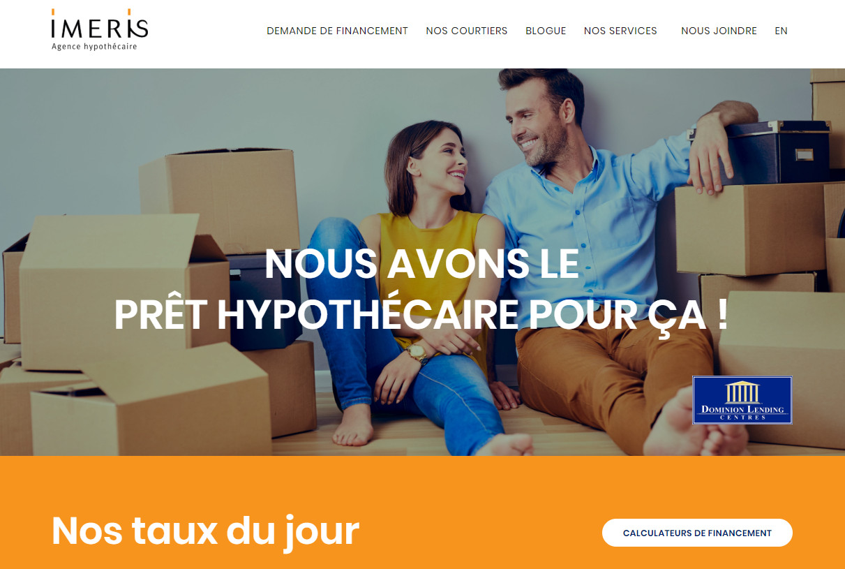 Mise en ligne du nouveau site de Imeris | Vortex Solution