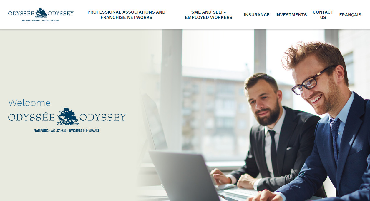 Redesign of the corporate website of Odyssey Financial Group | Vortex Solution